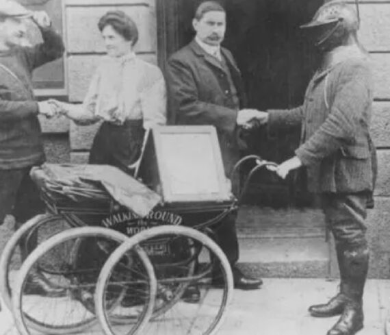 L'uomo che girò il mondo indossando un elmo di ferro