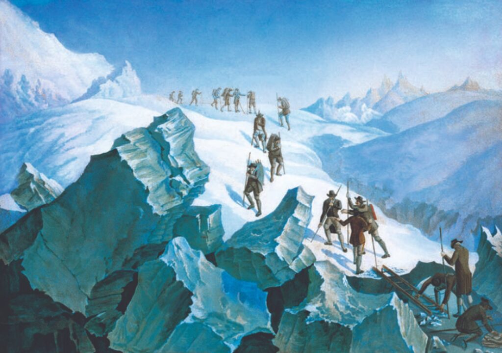 La prima storica scalata del Monte Bianco